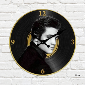 Elvis Presley Large Clock Record 30cm